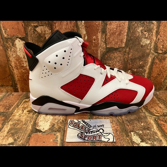 Jordan | Shoes | New Nike Air Jordan 6 Retro Vi Og Carmine Red Gs ...